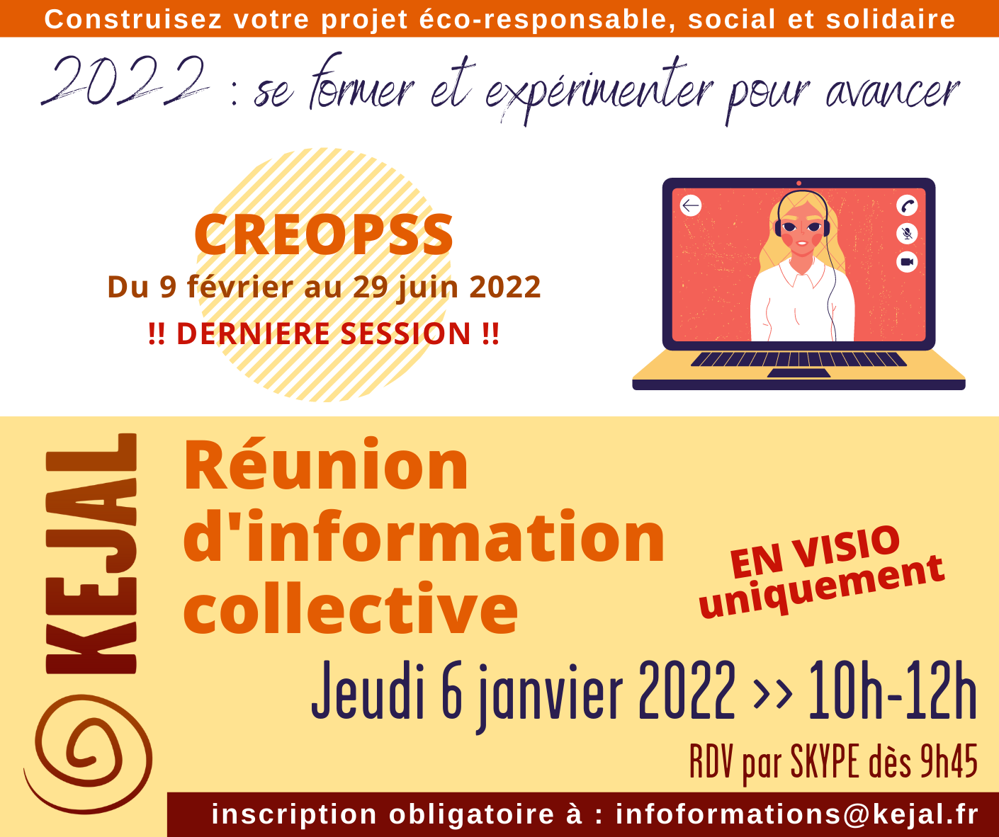 Réunion d'information collective : posez toutes vos questions ! - KEJAL